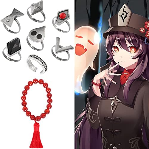 Amazon.com: VNYIGDJS Hu Tao Rings Genshin Impact Hu Tao Cosplay ...