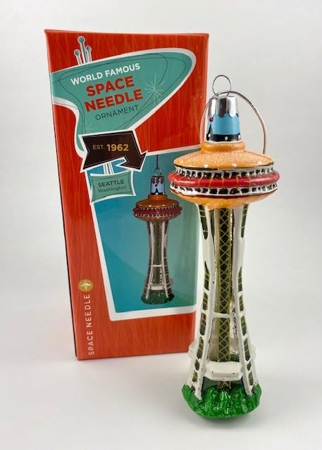 Amazon.com: Officially Licensed Space Needle Hand Blown Ornament : Home ...