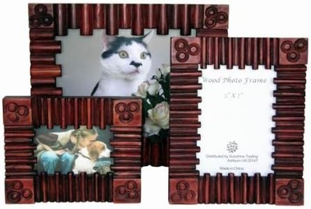 Amazon.com - Sunshine Trading ST-21-7 Handmade Wood Photo Frame - 5 x 7 ...