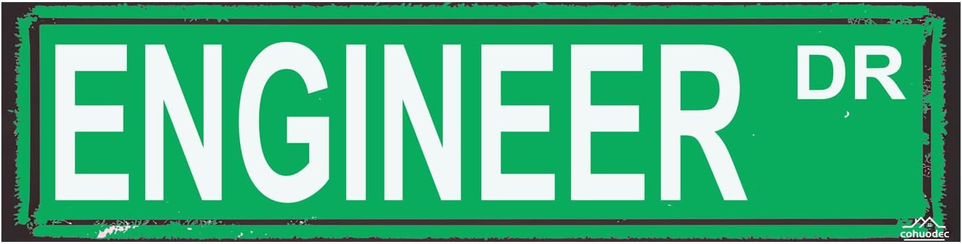 Amazon.com: Engineer DR Sign - Rustic Metal Street Style Wall Decor ...