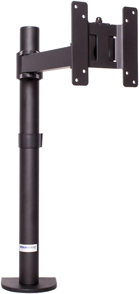 Amazon.com: MonMount Articulating Computer Desk Mount, Black (MDM001A ...