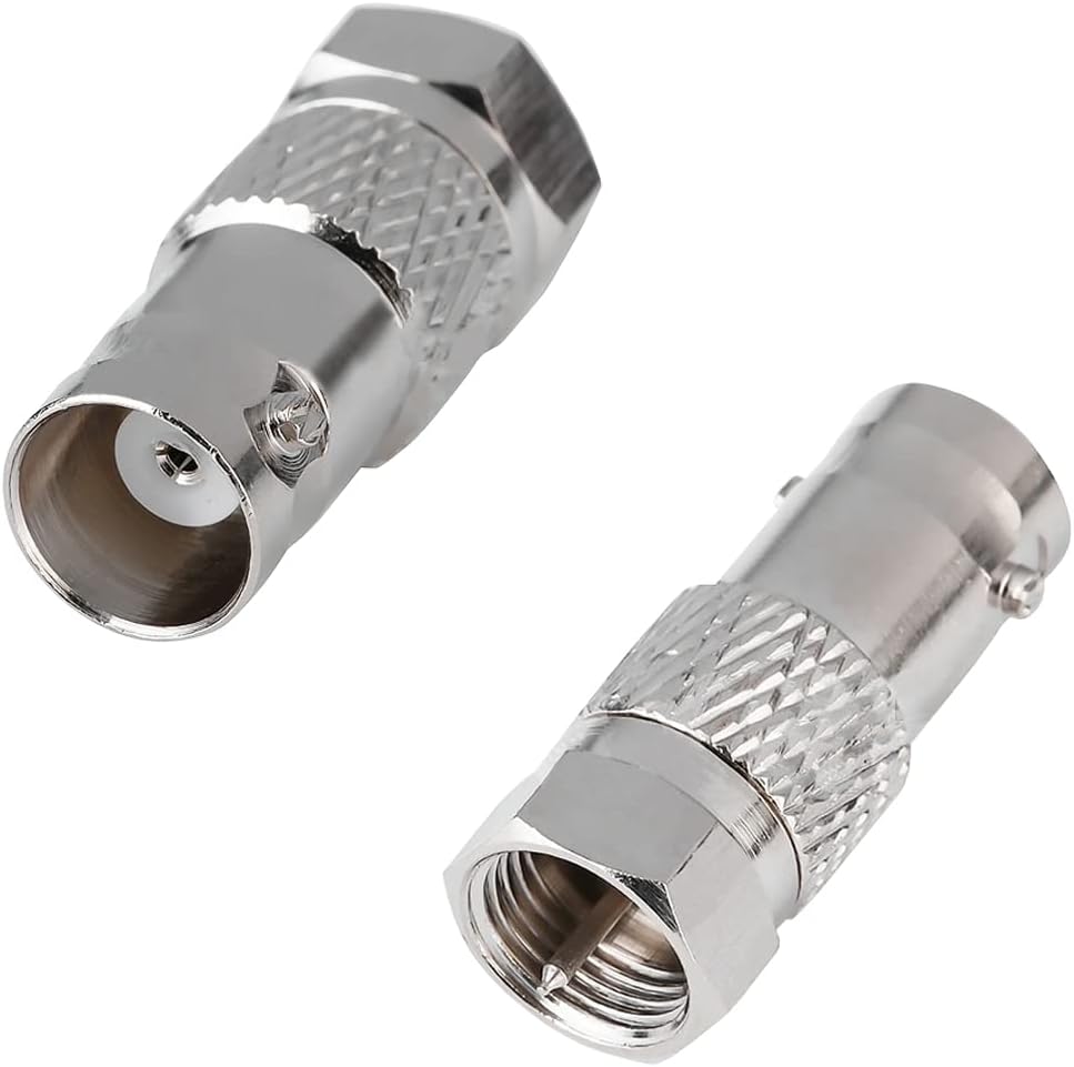 Amazon.co.jp: RATANGF(ともか) 変換コネクタアダプタ 2個セット Fオス-BNCメス 防錆 難燃性 ストレートプラグ 便利なBNC変換プラグです FP-BNCJ 75 ...