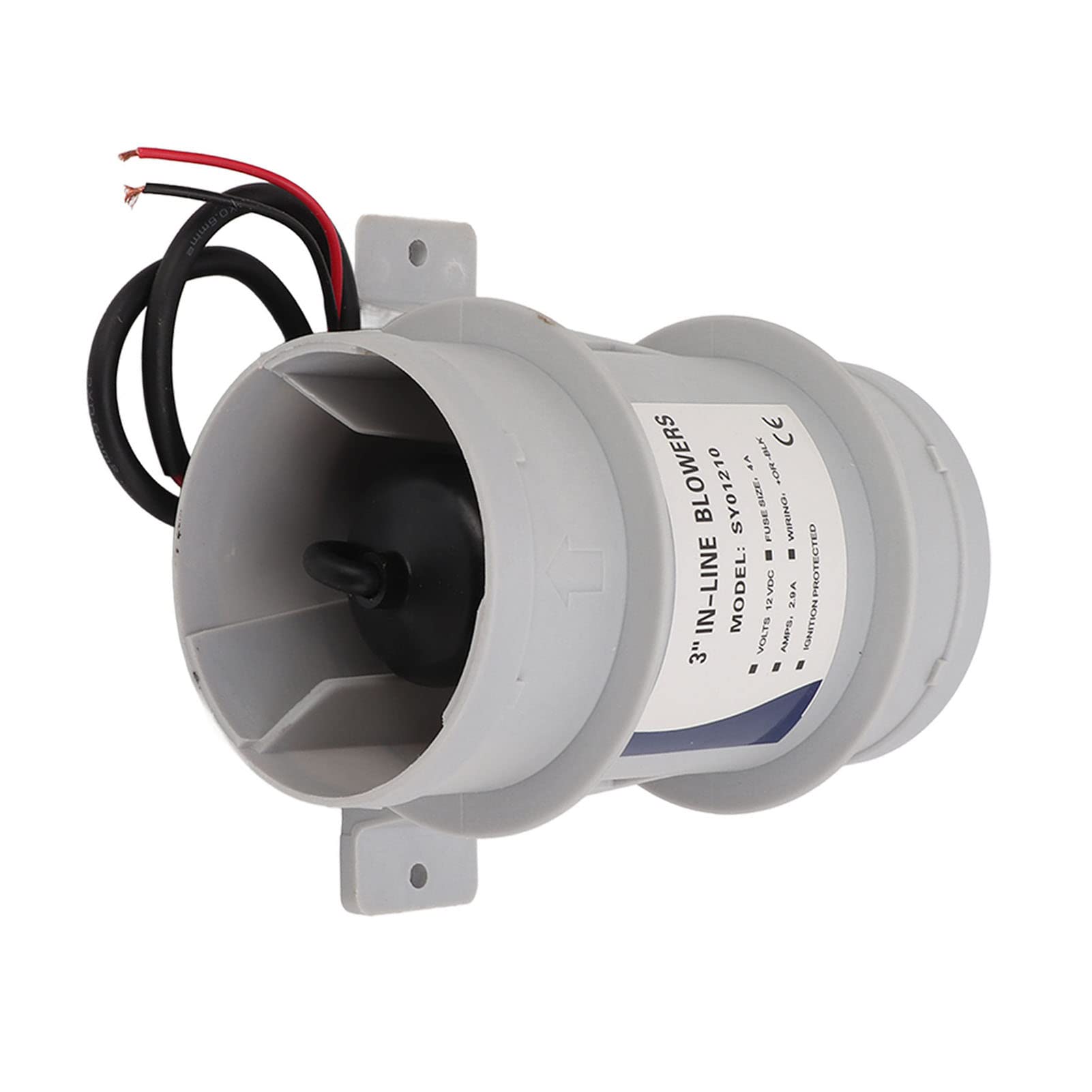 Amazon.com: 12V Inline Blower, High Air Compact 3 Inch Inline Duct Fan ...