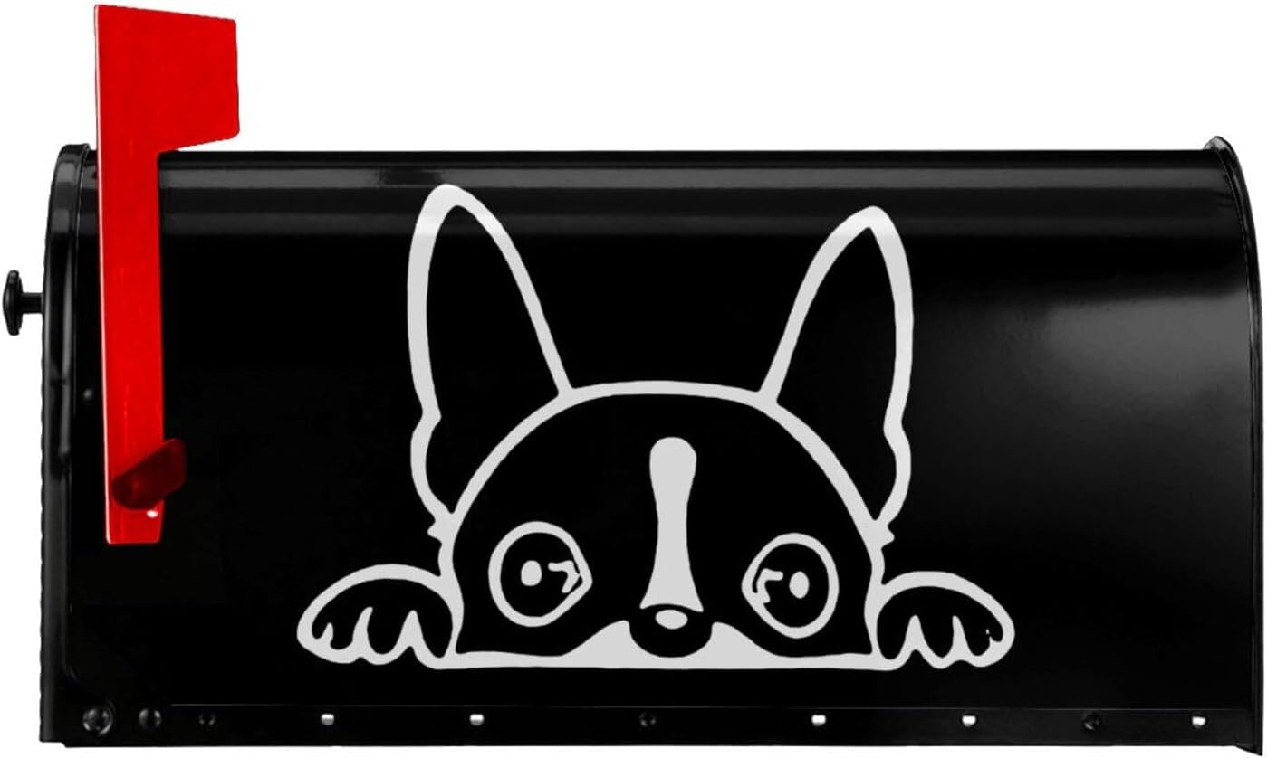 Amazon.com: CAJUCA Boston Terrier Mailbox Cover Magnetic MailWraps ...