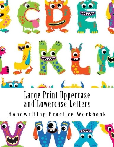 Buy Large Print Uppercase and Lowercase Letters: Kindergarten, First ...