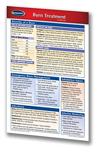 Amazon.com: Permacharts Burn Treatment Guide Pocket Chart - Medical ...