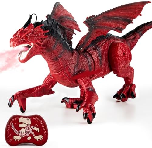 Amazon.com: Remote Control Dragon Toy for Kids with 360° Swaying Head ...