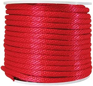 Wellington 5/8 in. Dia. x 200 ft. L Red Solid Braided Poly Derby Rope ...