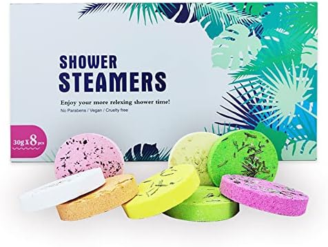 Amazon.com: Aromatherapy Shower Steamers 8 Scents Shower Bombs Shower ...