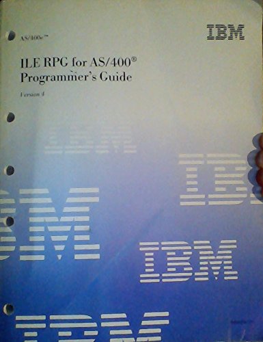 ILE RPG for AS/400 Programmer's Guide Version 4: IBM: Amazon.com: Books