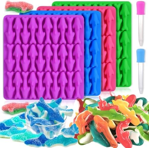 Amazon.com: Gummy Molds Hard Candy Molds - Candy Molds Silicone ...