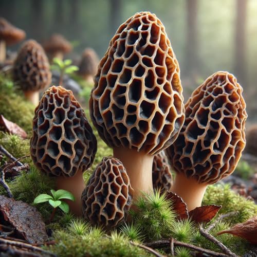 Amazon.com : 22Day Seeds: Black Morel Mushrooms Spores/Morchella elata ...