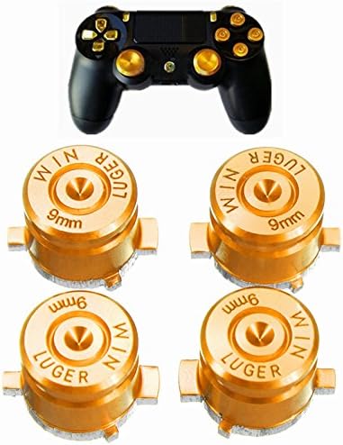 4 Universal Metall Bullet-Thumbstick Cap für PS4 Controller DualShock 4 ...