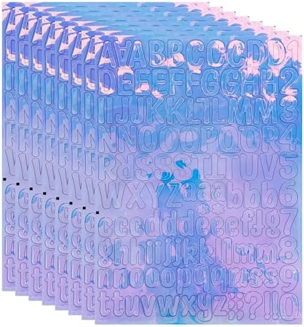 Amazon.com: 1320Pcs Alphabet Stickers 15 Sheets Vinyl Letter Stickers ...
