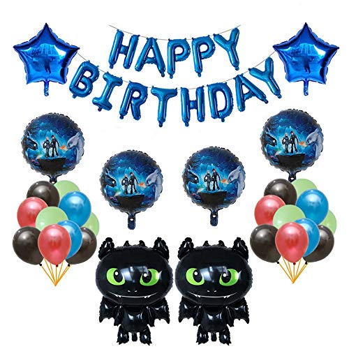 Buy HNTHBZ Balloon 1set How To Train Your Dragon Balloons Black Dragon ...