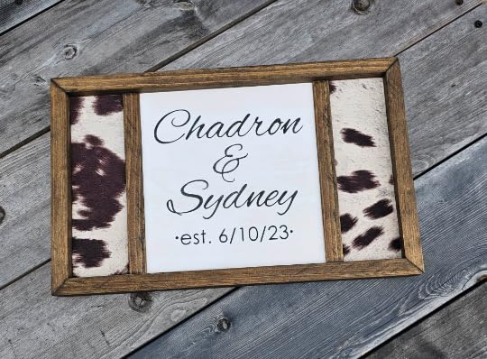 Amazon.com: Personalized Couples Sign - Wedding Sign, Family Custom ...