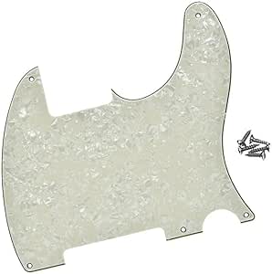 Amazon.com: Miuzame 5 Hole Vintage Tele Blank Guitar Pickguard Scratch ...