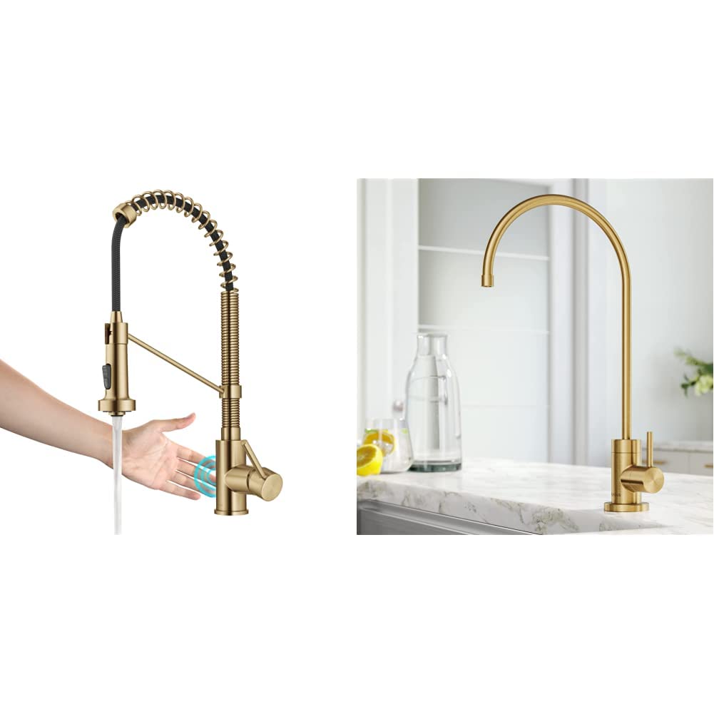 KRAUS Bolden Touchless Sensor Commercial Style Pull-Down Single Handle ...