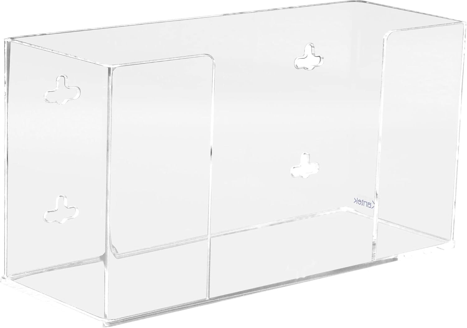 Kantek Wall Mounted Acrylic Glove Box Holder Dispenser, Single Box ...
