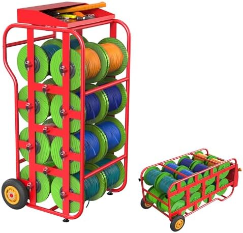Amazon.com: ikare Wire Spool Rack, Cable Caddy Heavy Duty Multi-Spool ...