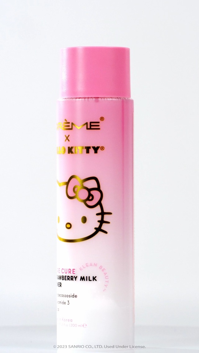 Watch The Creme Shop x Hello Kitty Pure Cure Strawberry Milk Toner on ...