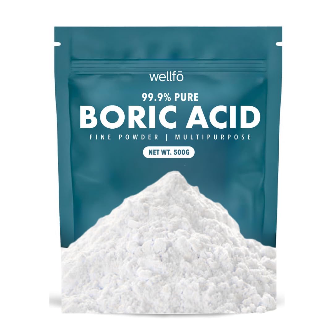WELLFO - 99.9% Pure Boric Acid (17.6oz) | Fine Powder | Multipurpose ...