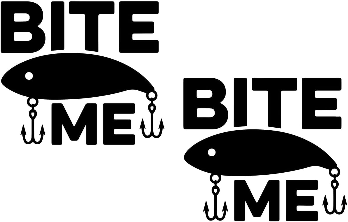 Amazon.com - 2 Pack - Bite Me - Fishing Lure | Decal Vinyl Sticker ...