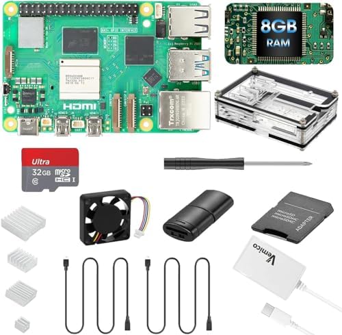 Vemico Raspberry Pi 5 4GB Starter Kit Raspberry Pi 5 4GB di RAM con ...