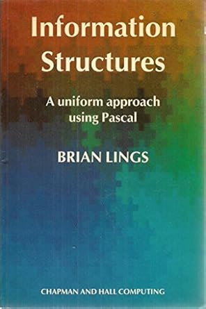 Information Structures: A Uniform Approach Using Pascal: 9780412265006 ...