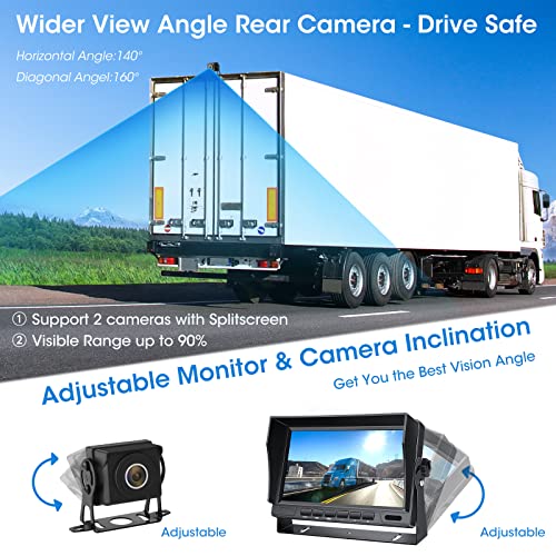 Reversing Camera Kit for Vans with U-shaped BracketAHD Version7” 1080P ...