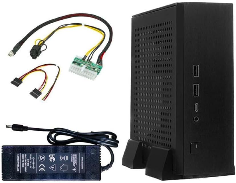 Amazon.co.jp: M09 ミニデスクトップケース MINI-ITX PC シャーシ フットスタンド付き多用途かつ効率的な産業用制御 ...