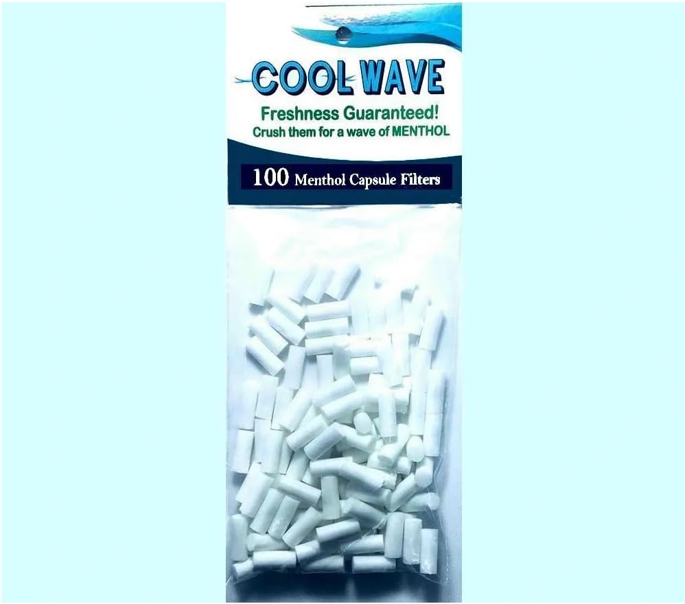 Amazon.com: Cool Wave 100 Menthol CrushBall filters for RYO papers ...