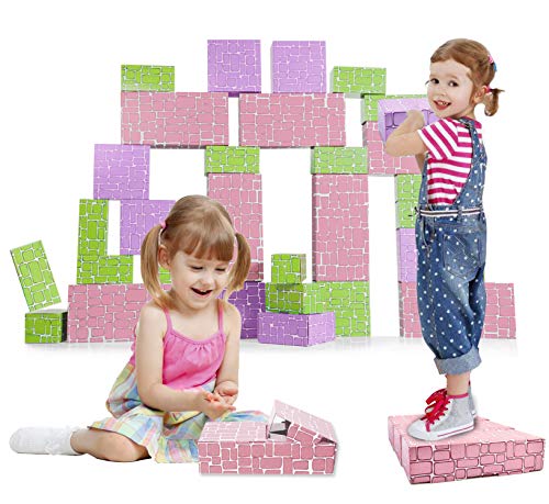 Deluxe Jumbo Cardboard Blocks 40 pc Building Set - Educational Toys Planet