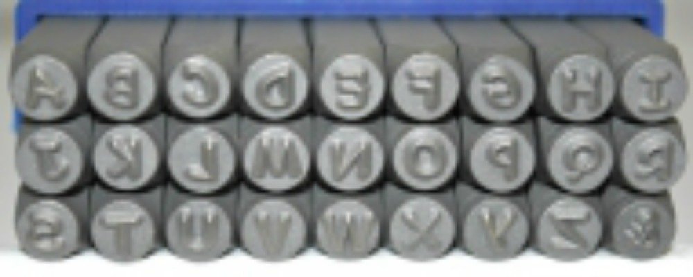 Buy 3mm Comic Sans Font Alphabet Punch Metal Letter Jewelry Stamp Set ...