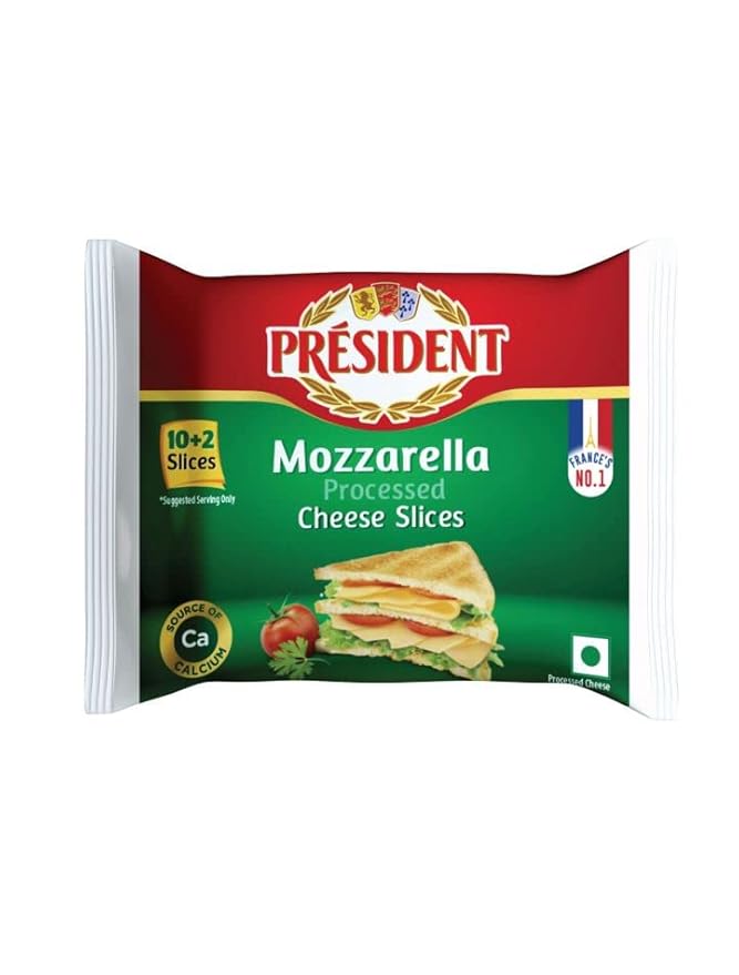President Mozzarella Cheese Slice 204g : Amazon.in: Grocery & Gourmet Foods