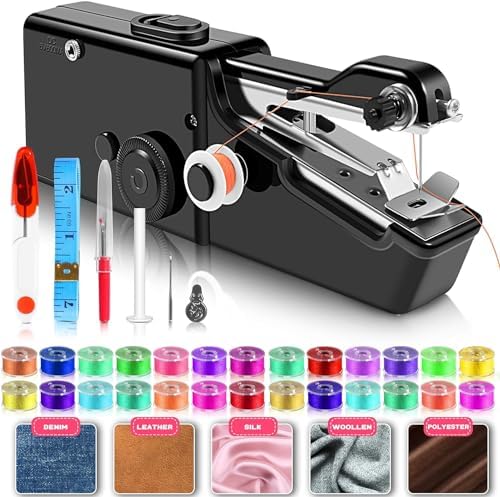 Amazon.com: Handheld Sewing Machines with Accessories Kit, Mini ...