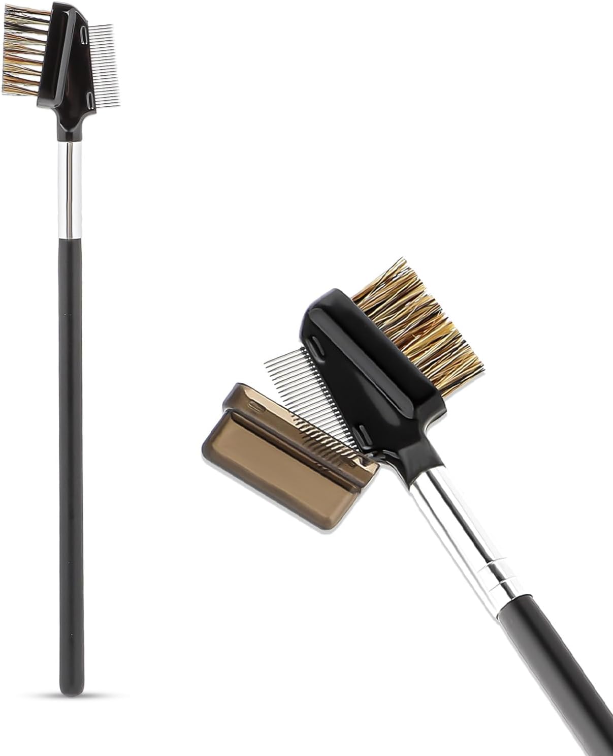 Amazon.com: Metal Eyelash Comb,2 Pack Metal Eyelash Brush Eyelash ...