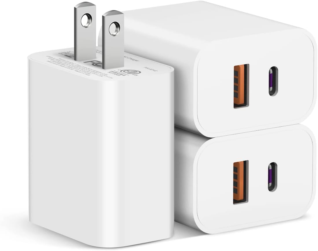 Amazon.com: USB Charger Wall Plug, iPhone Charger Box,AndHot 5Pack Home ...