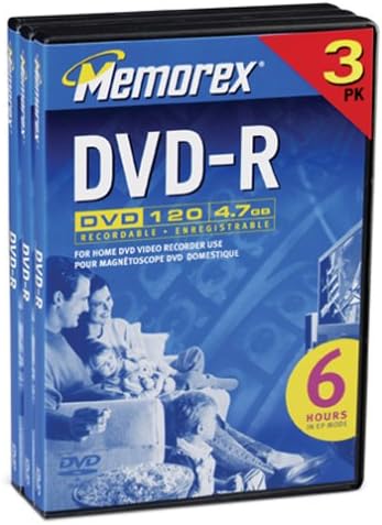 Amazon.com: Memorex 4.7GB DVD-R Media (3-Pack) : Electronics