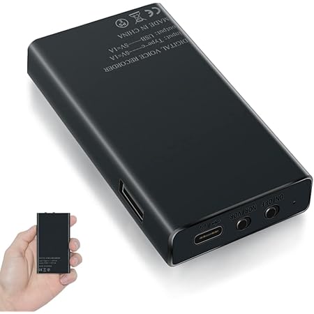 Amazon.com: 32GB Digital Voice Recorder, Magnetic Mini Voice Activated ...