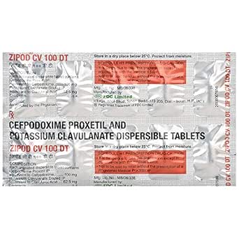 Zipod CV 100 DT - Strip of 10 Tablets : Amazon.in: Health & Personal Care