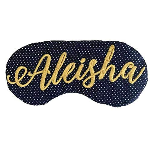 Amazon.com: Navy Pindot Custom Monogrammed Sleep Mask : Handmade Products