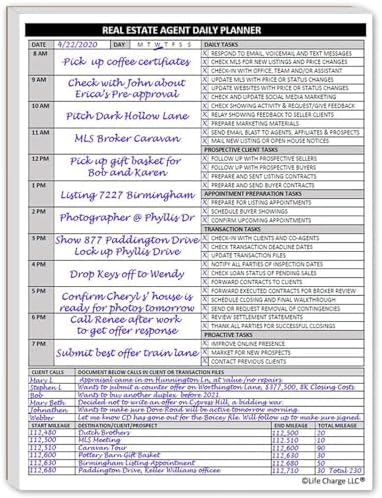 Real Estate Agent Supplies - Daily Planner Task List Notepad. Simple ...