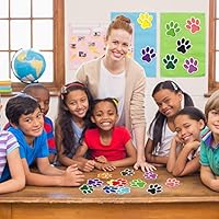 Amazon.com: 60 Pcs Paw Prints Cutouts Mini Paw Print Accents Decor ...