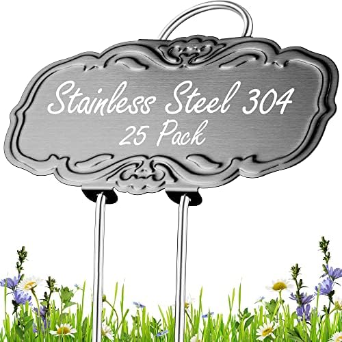 Amazon.com: TCYPUHL Metal Plant Labels, Tall Plant Labels, Garden ...