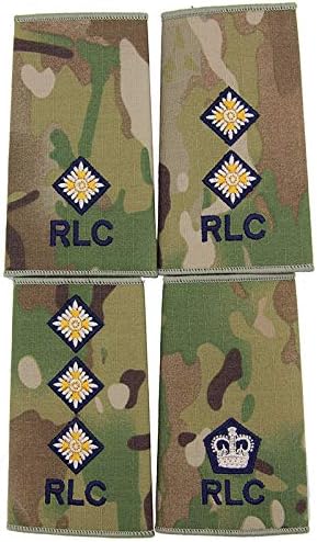 RLC Officers MTP Rank Slides LT : Amazon.co.uk: Fashion