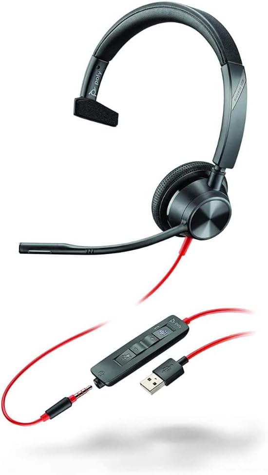Amazon.com: Plantronics - Blackwire 3320 - Wired, Dual-Ear (Stereo ...
