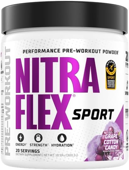 Amazon.com: Nitraflex Sport Grape Cotton Candy Pre-Workout Powder ...