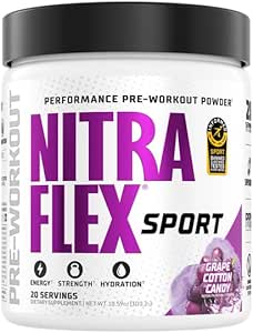 Amazon.com: Nitraflex Sport Grape Cotton Candy Pre-Workout Powder ...