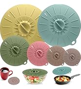 Amazon.com: Reusable Silicone Stretch Lids for Food Storage in Fridge ...